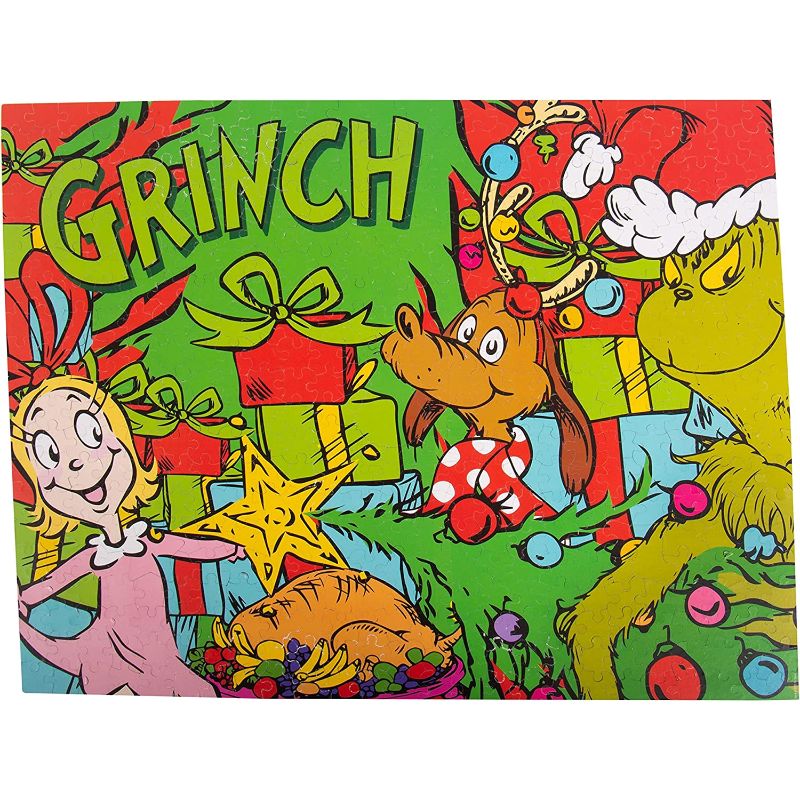 The Grinch Double Sided 500 Piece Jigsaw Puzzle in a Tin - The Online ...