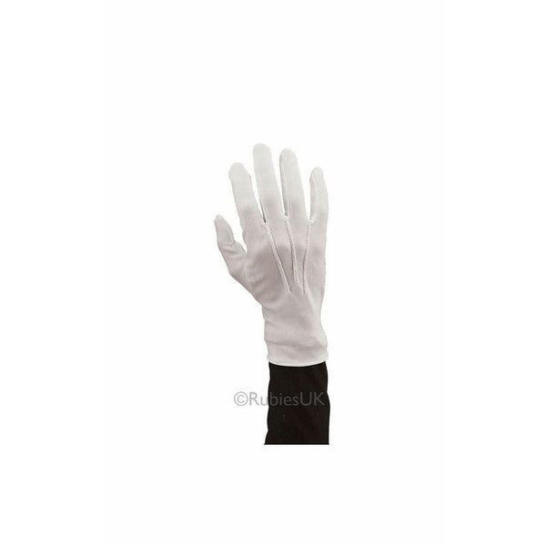 White Santa Gloves Father Christmas Xmas Fancy Dress Costume Accessory ...