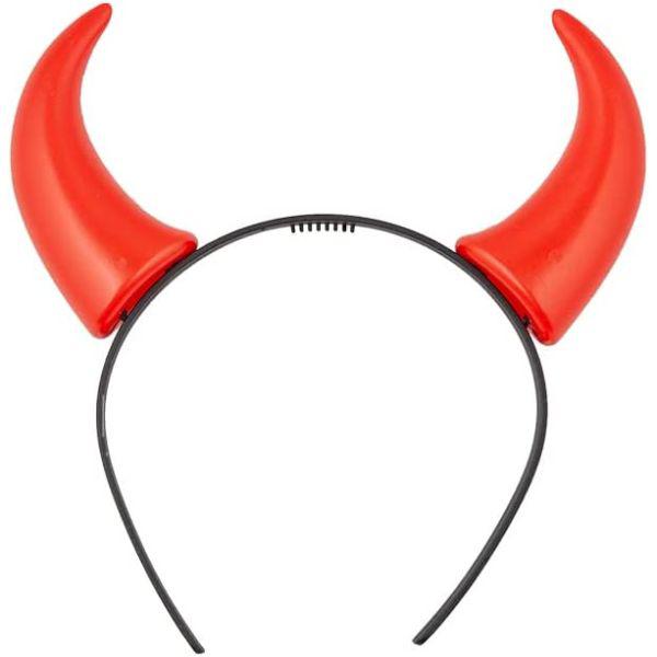 Wicked Costumes Devil Horns on a Headband Adult Fancy Dress Costume Ac ...