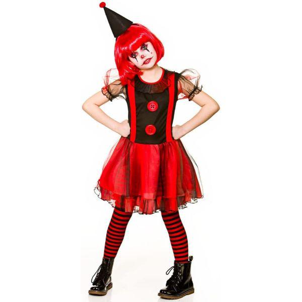 Wicked Costumes Freaky Clown Girl's Fancy Dress Costume - The Online ...