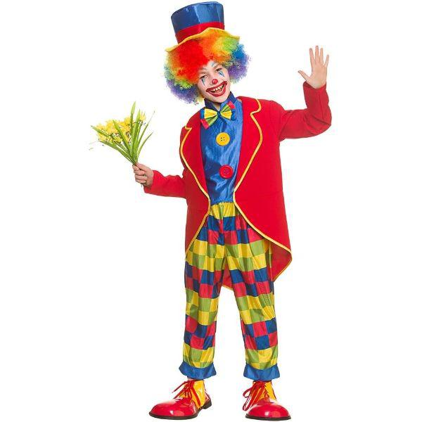 Wicked Costumes Funny Circus Clown Child Unisex Fancy Dress Costume ...