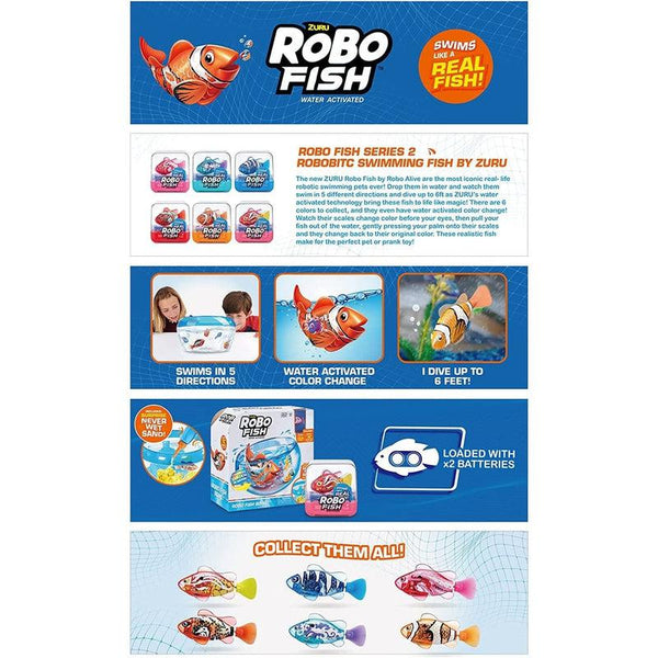 Zuru Robo Alive Robo Fish Water Activated Robotic Toy - The Online Toy ...